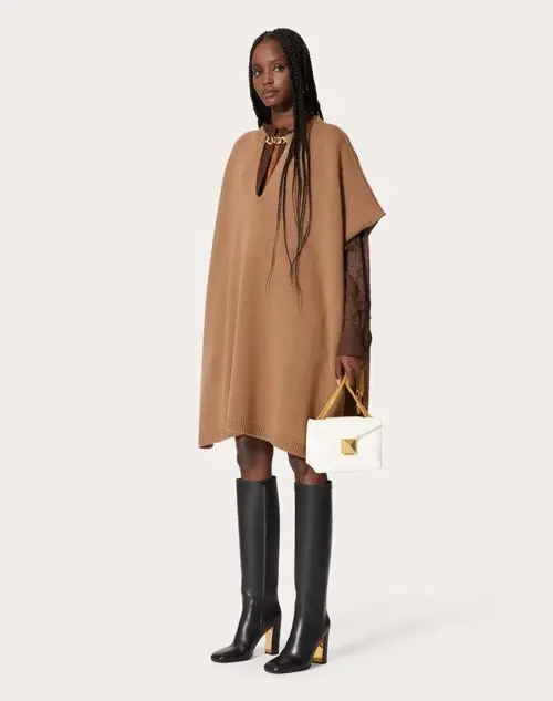Valentino Garavani V-neck Chain Knitted Cape