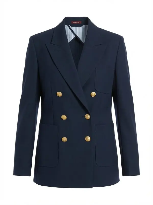 Gucci Double-breasted Jacket With Gold-tone Buttons