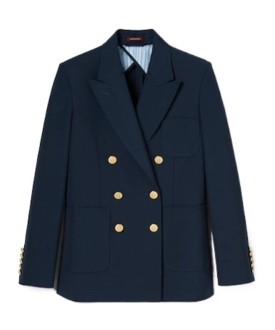 Gucci Double-breasted Jacket With Gold-tone Buttons