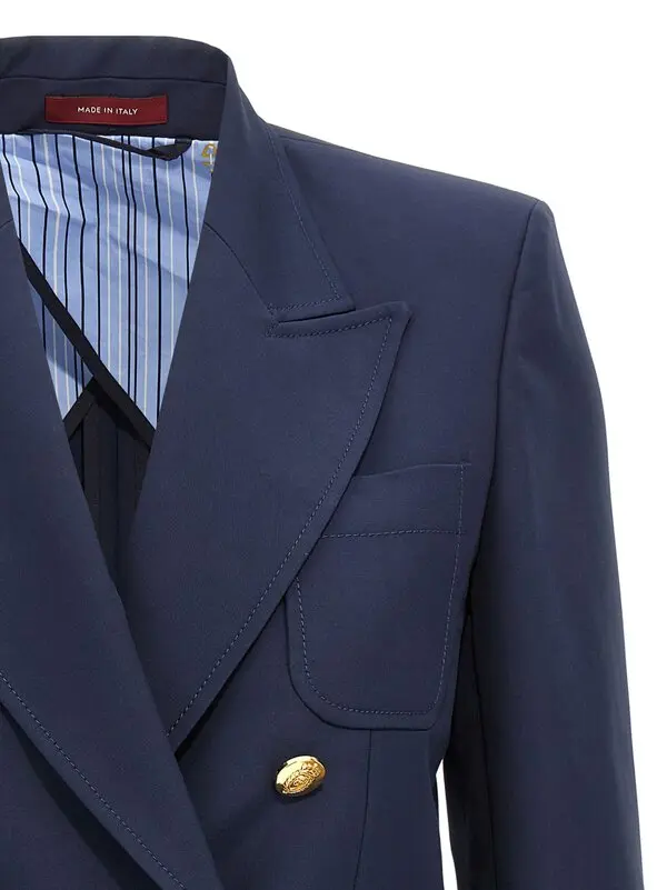 Gucci Double-breasted Jacket With Gold-tone Buttons