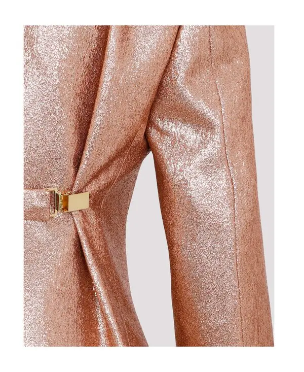 TOM FORD Single-breasted Glitter Detailed Blazer - Nude