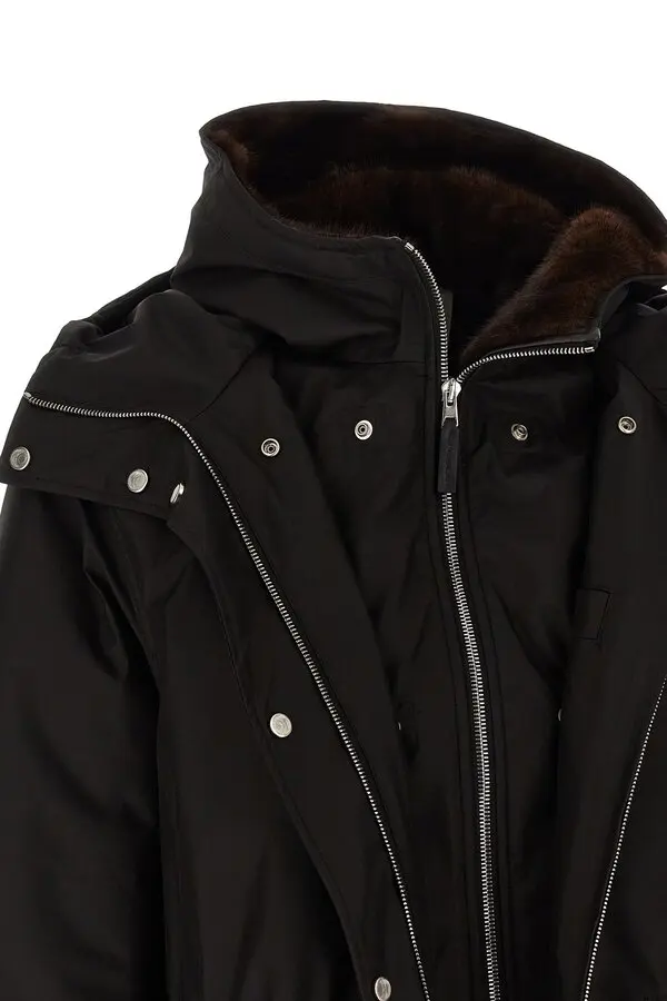 YVES SALOMON 2-in-1 Hooded Parka