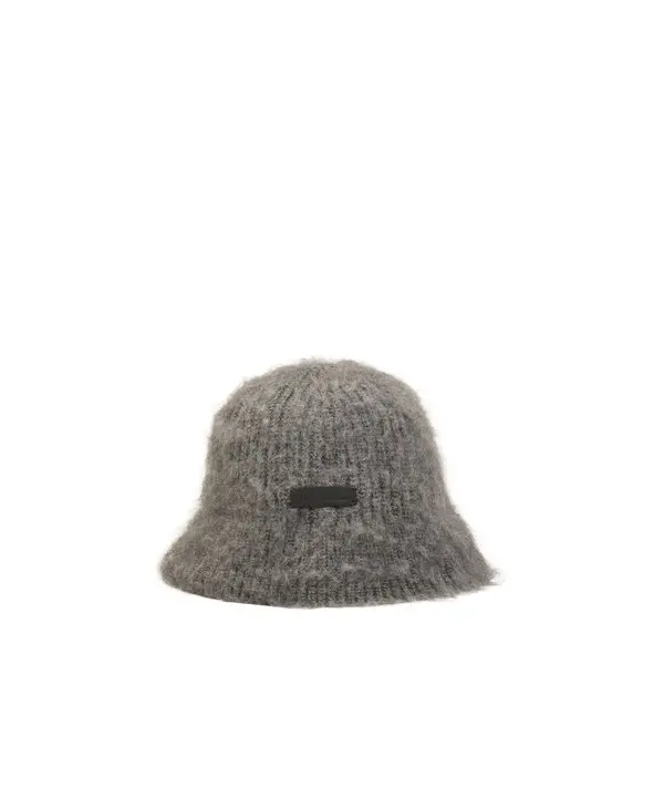 AMI Paris Mohair Bucket Hat - Anthracite
