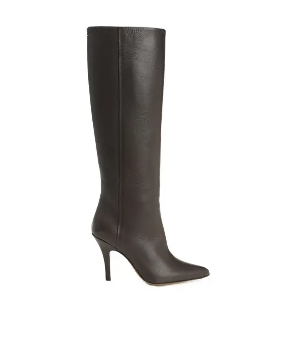 MAISON MARGIELA Slip-on Knee-high Pointed Toe Boots