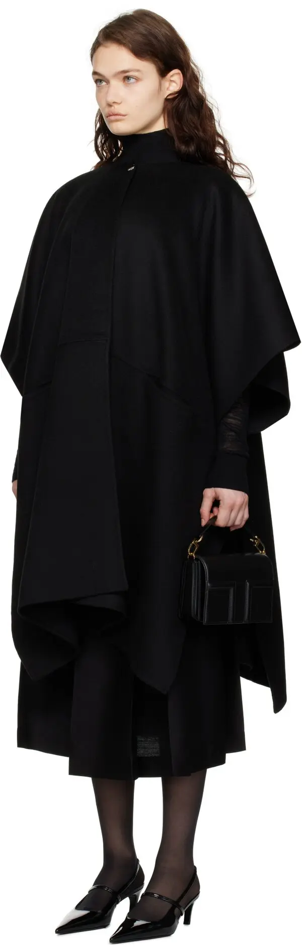 TOTEME Scarf-detailed Short-sleeved Cape