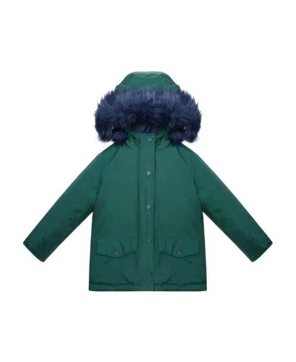 Kenzo Logo Printed Hooded Coat