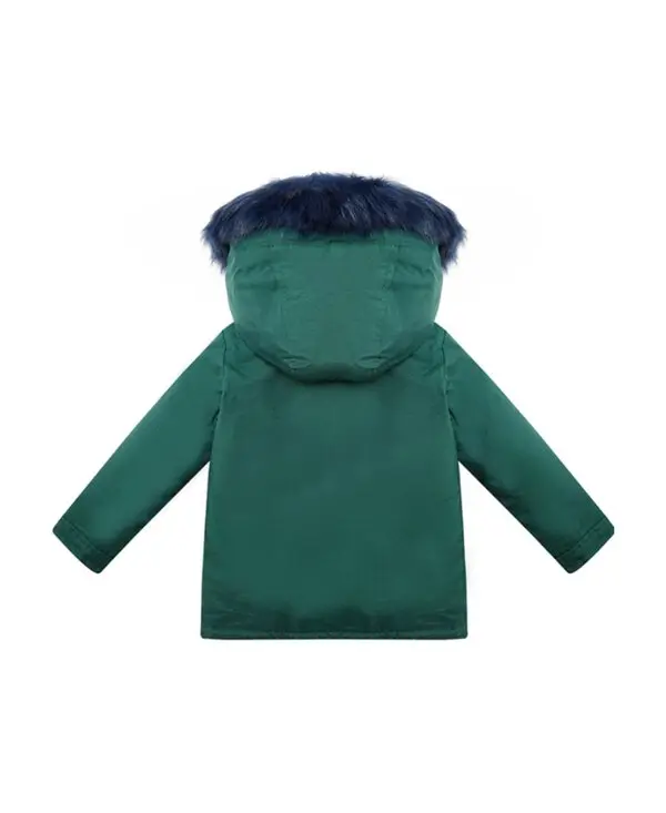 Kenzo Logo Printed Hooded Coat