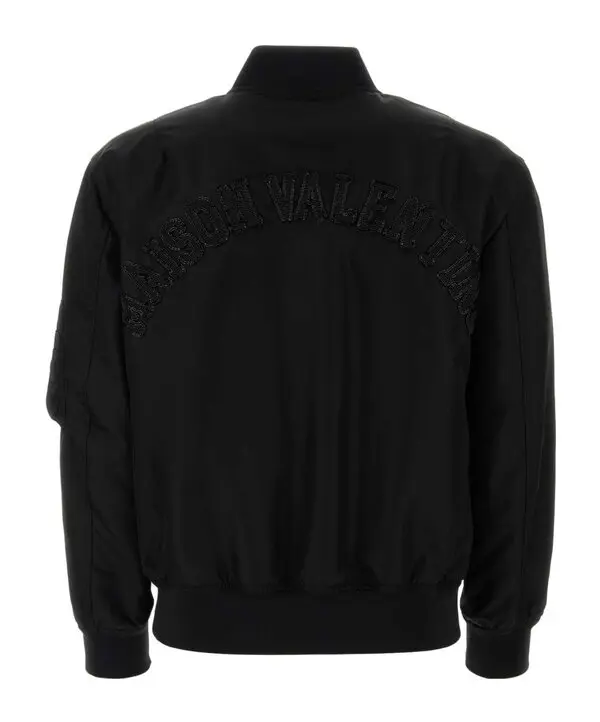 Valentino Garavani Zip-up Long-sleeve Bomber Jacket