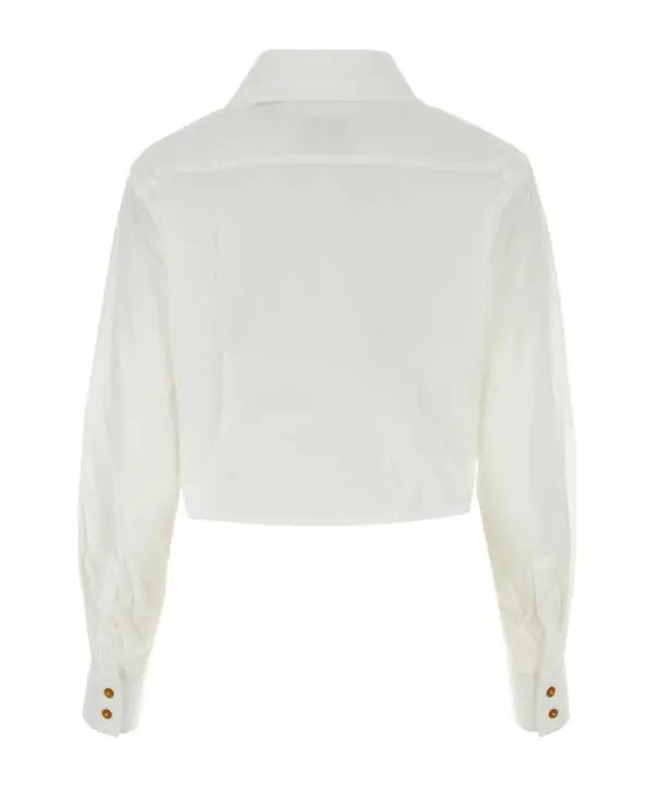 VIVIENNE WESTWOOD Cropped Shirt With Lapels - White