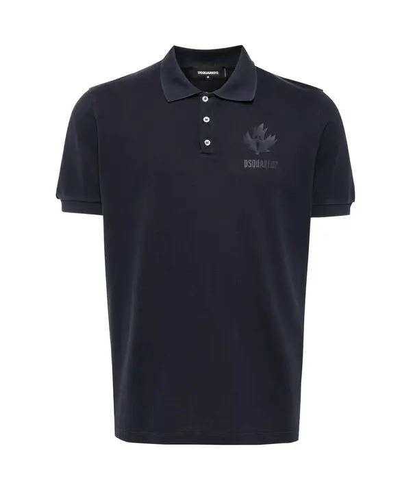 Dsquared2 Logo-print Cotton Polo Shirt