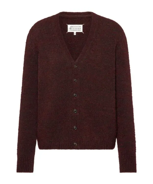 MAISON MARGIELA V-neck Button-up Cardigan - Red