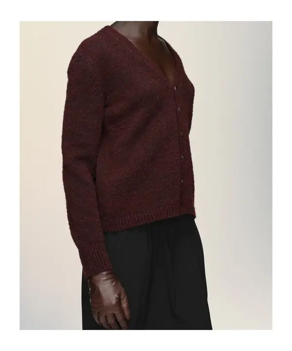MAISON MARGIELA V-neck Button-up Cardigan - Red
