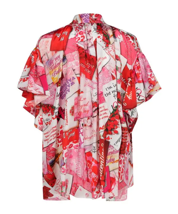 Balenciaga Bow Neckline Blouse