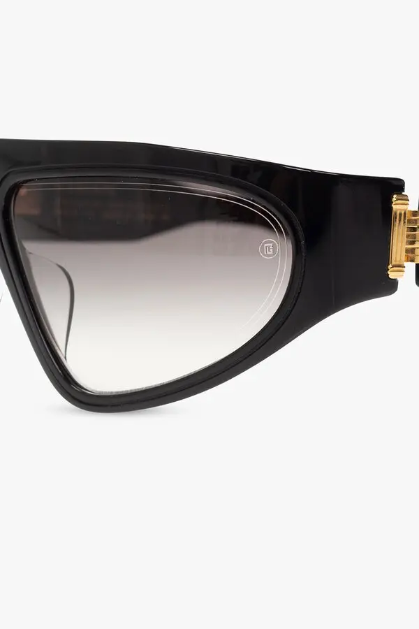 Balmain B-escape Geometric Frame Sunglasses - Black