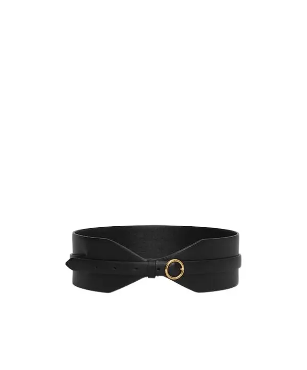 Alaïa Double Large Buckle Belt - Black