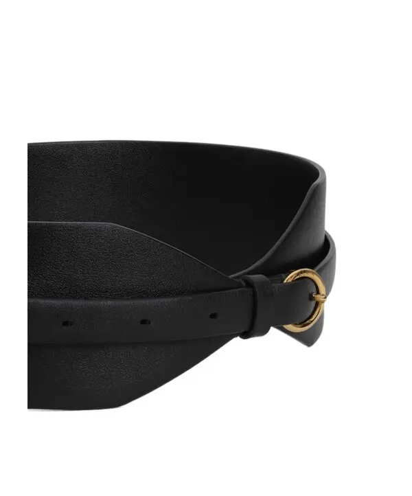 Alaïa Double Large Buckle Belt - Black