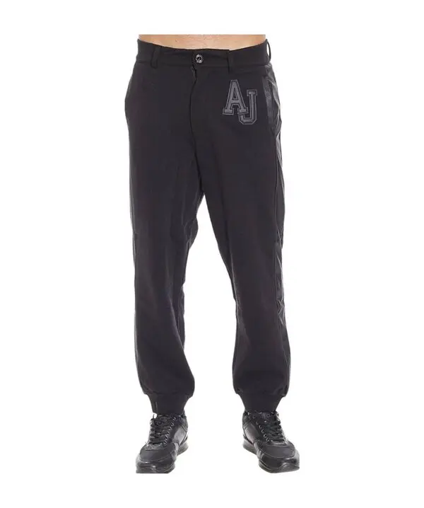 Emporio Armani Logo Casual Pants - Black