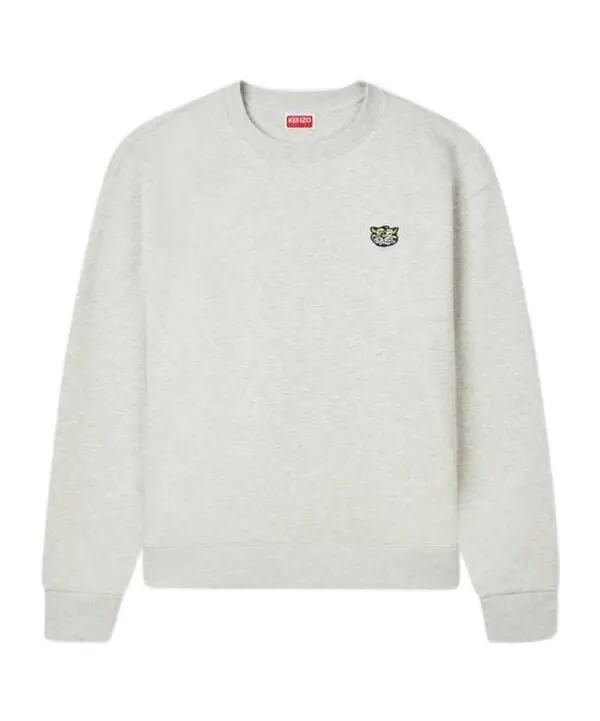 Kenzo Wild Tiger Embroidered Sweatshirt - Light Gray