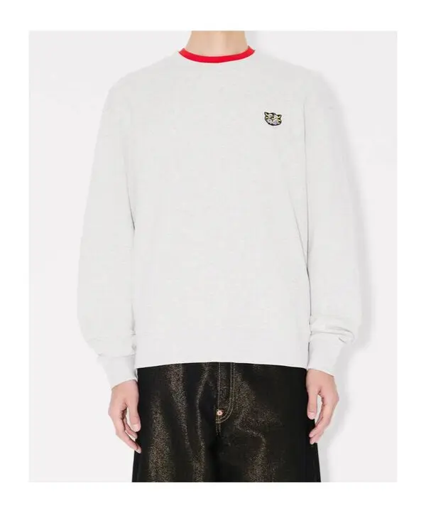 Kenzo Wild Tiger Embroidered Sweatshirt - Light Gray