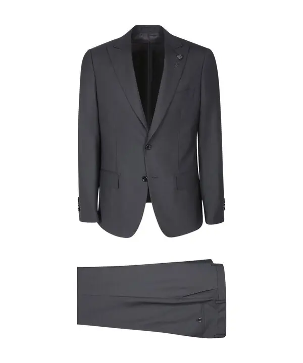 LARDINI Single Breasted Two-piece Suit - Black
