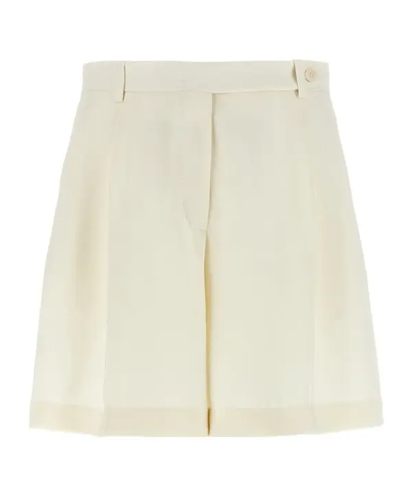 Brioni Pleated Front Zipper Shorts