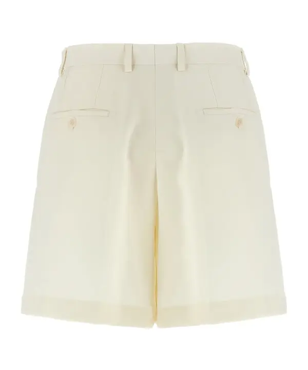 Brioni Pleated Front Zipper Shorts