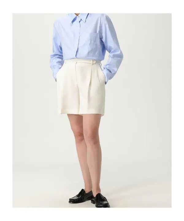 Brioni Pleated Front Zipper Shorts