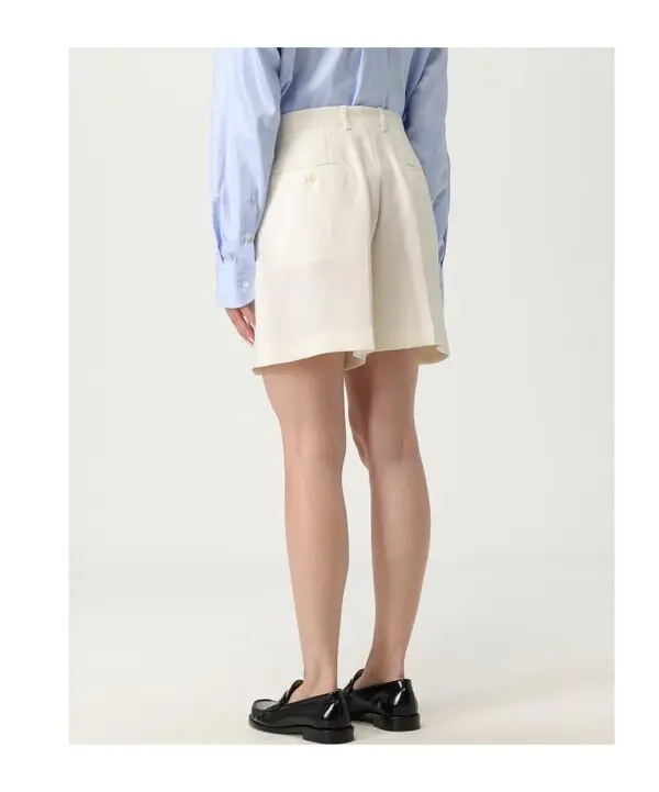 Brioni Pleated Front Zipper Shorts