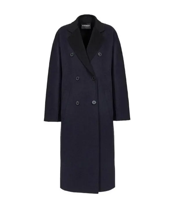 Emporio Armani Double-breasted Lapel Coat