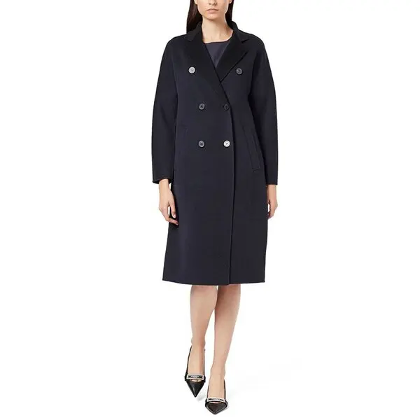 Emporio Armani Double-breasted Lapel Coat