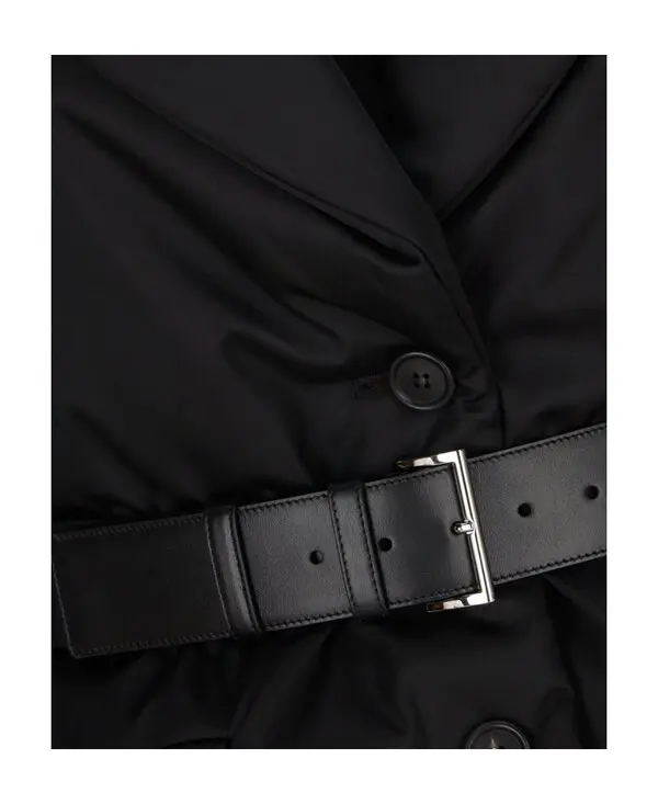 Prada Belted Logo-detailed Puffer Jacket
