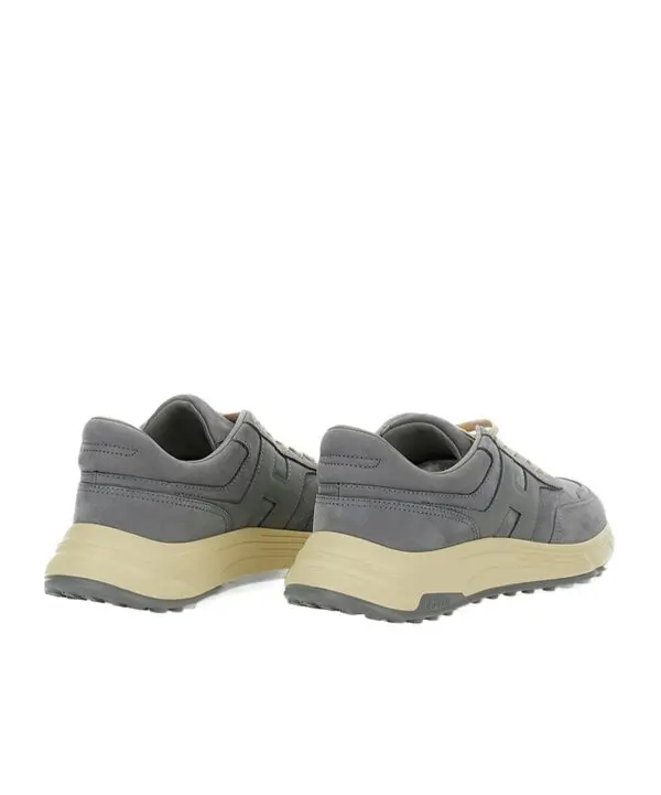 Hogan Low Top Lace-up Suede Sneakers - Blue