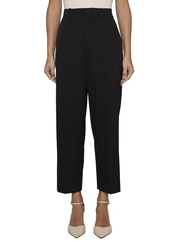 PT TORINO Tailored Fit Trousers - Black