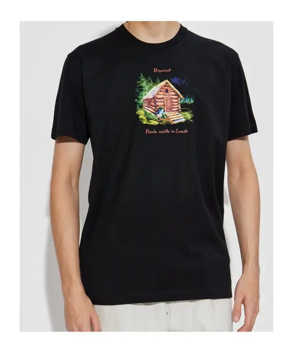 Dsquared2 Graphic Printed Crewneck T-shirt