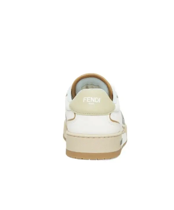 Fendi Match Lace-up Sneakers - White