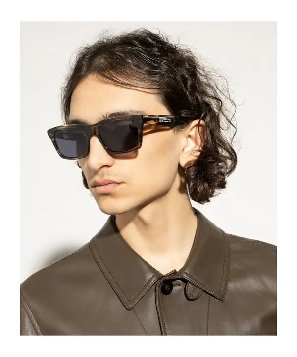 Balenciaga Rectangle-framed Sunglasses - Purple