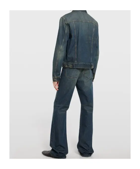 Gucci Cotton Denim Jacket With Horsebit Detail