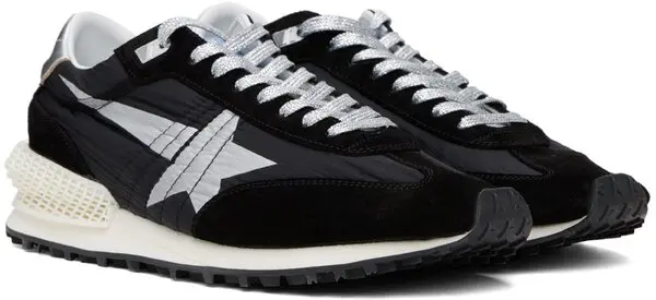 GOLDEN GOOSE Running Marathon Lace-up Sneakers - Black