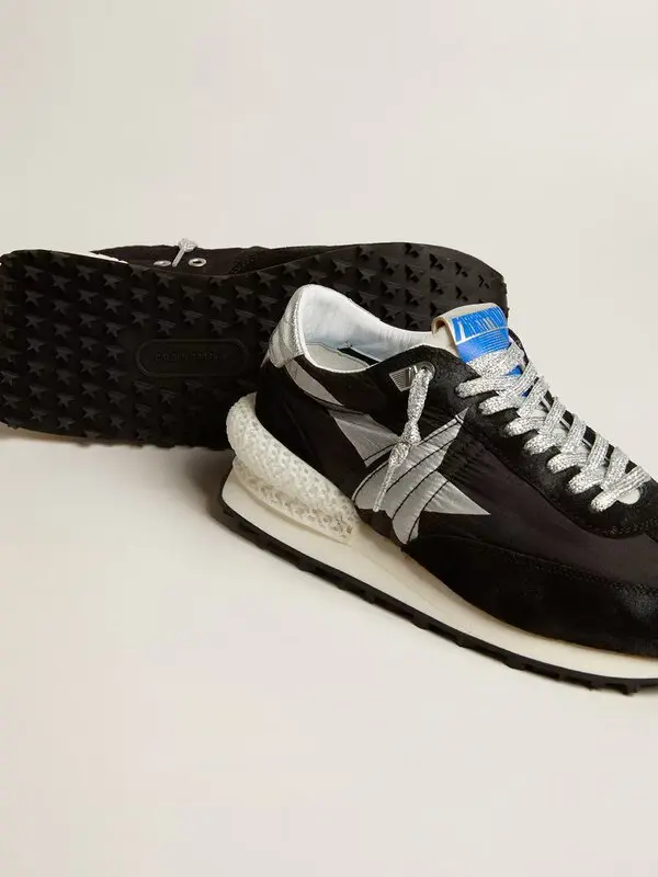 GOLDEN GOOSE Running Marathon Lace-up Sneakers - Black