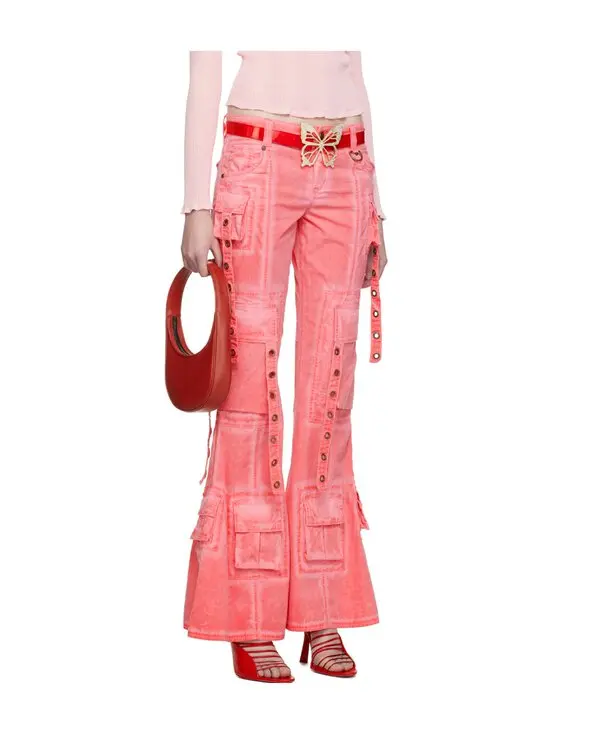 Blumarine Horn Cut Cargo Pants