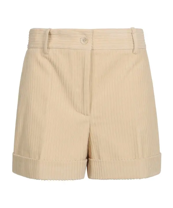 P.a.r.o.s.h High-waisted Corduroy Shorts - Nude