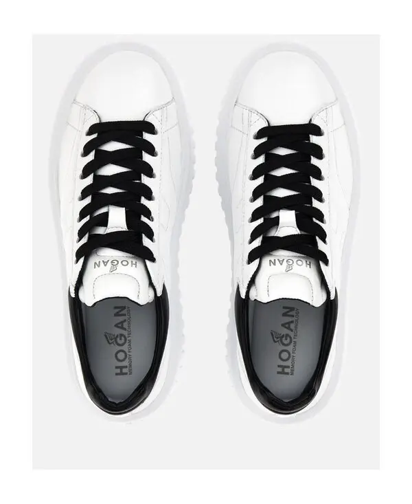 Hogan Platform Low-top Sneakers With H Detail - White