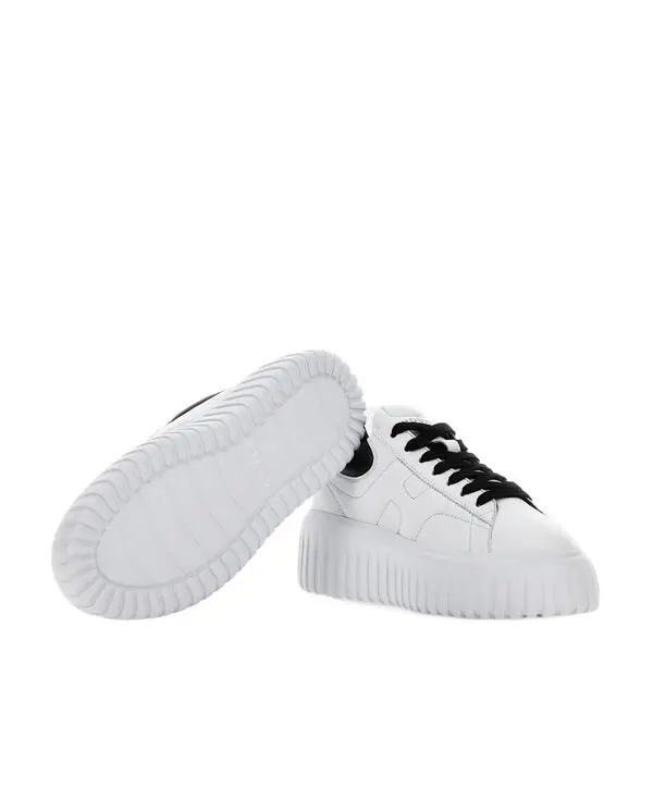 Hogan Platform Low-top Sneakers With H Detail - White
