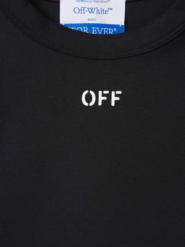 Off-White Logo Detailed Cut-out Top - No