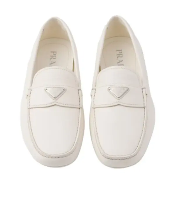 Prada Leather Driving Loafers
