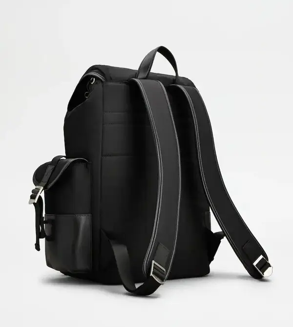 TOD'S Logo Patch Buckle-strap Backpack