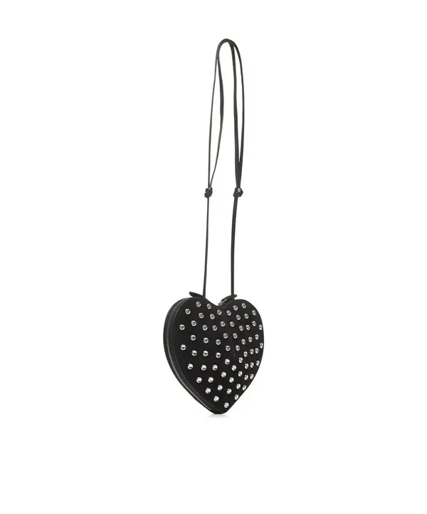 Alaïa Le Coeur Studded Heart Crossbody Bag