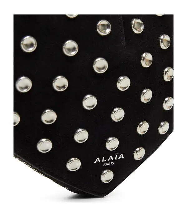 Alaïa Le Coeur Studded Heart Crossbody Bag