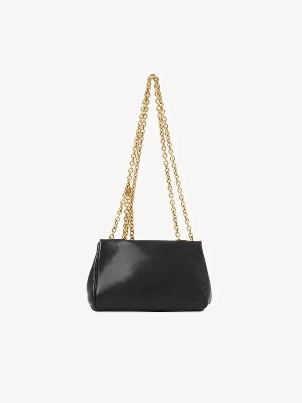 Chloé Small Shoulder Bag With Horse Emblem - Black