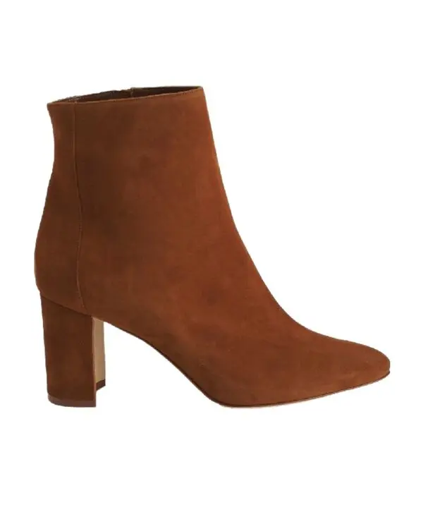 Manolo Blahnik Pointed Toe Zip Up Ankle Boots